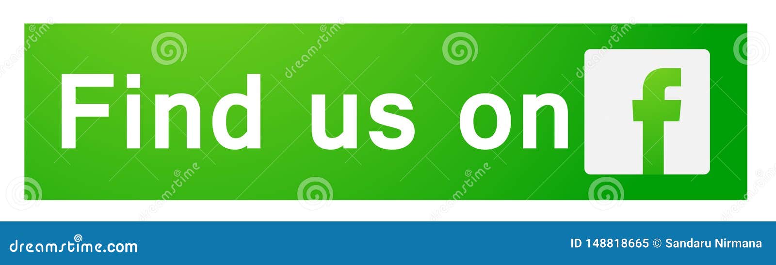 Find Us on Facebook Banner in Illustrations Logo Icon for Web Editorial ...