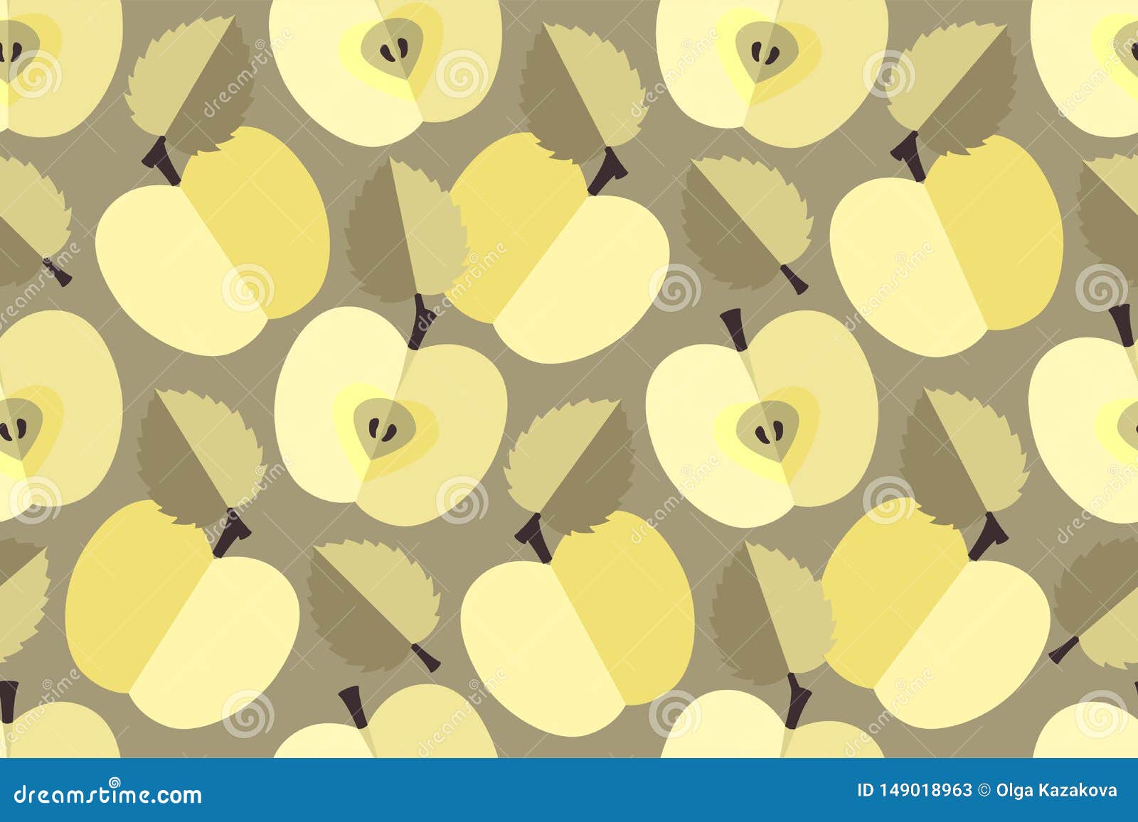 Autumn apples. stock vector. Illustration of cartoon - 149018963