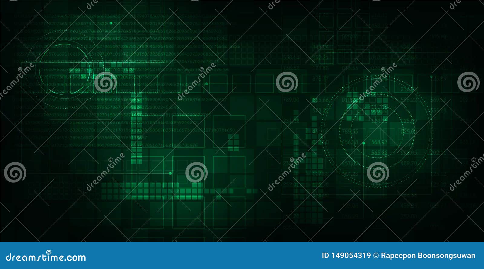 Calculation of Various Digital Information. Stock Vector - Illustration ...