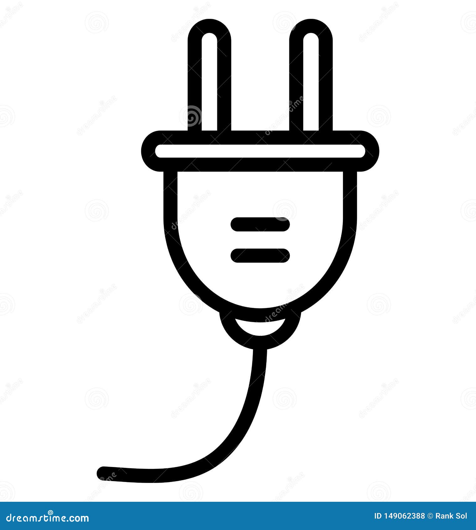 Electrical Plug Isolated Vector Icon Which Can Easily Modify or Edit ...