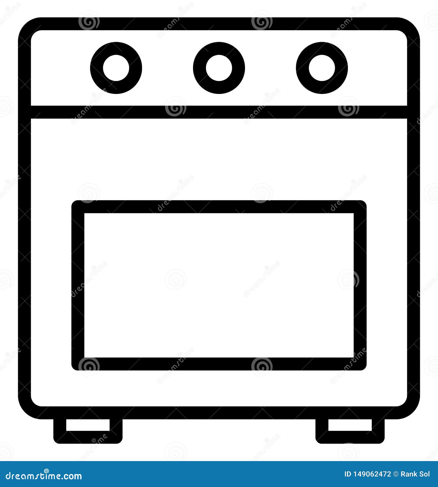 Burner Oven Isolated Vector Icon Which Can Easily Modify or Edit Stock ...