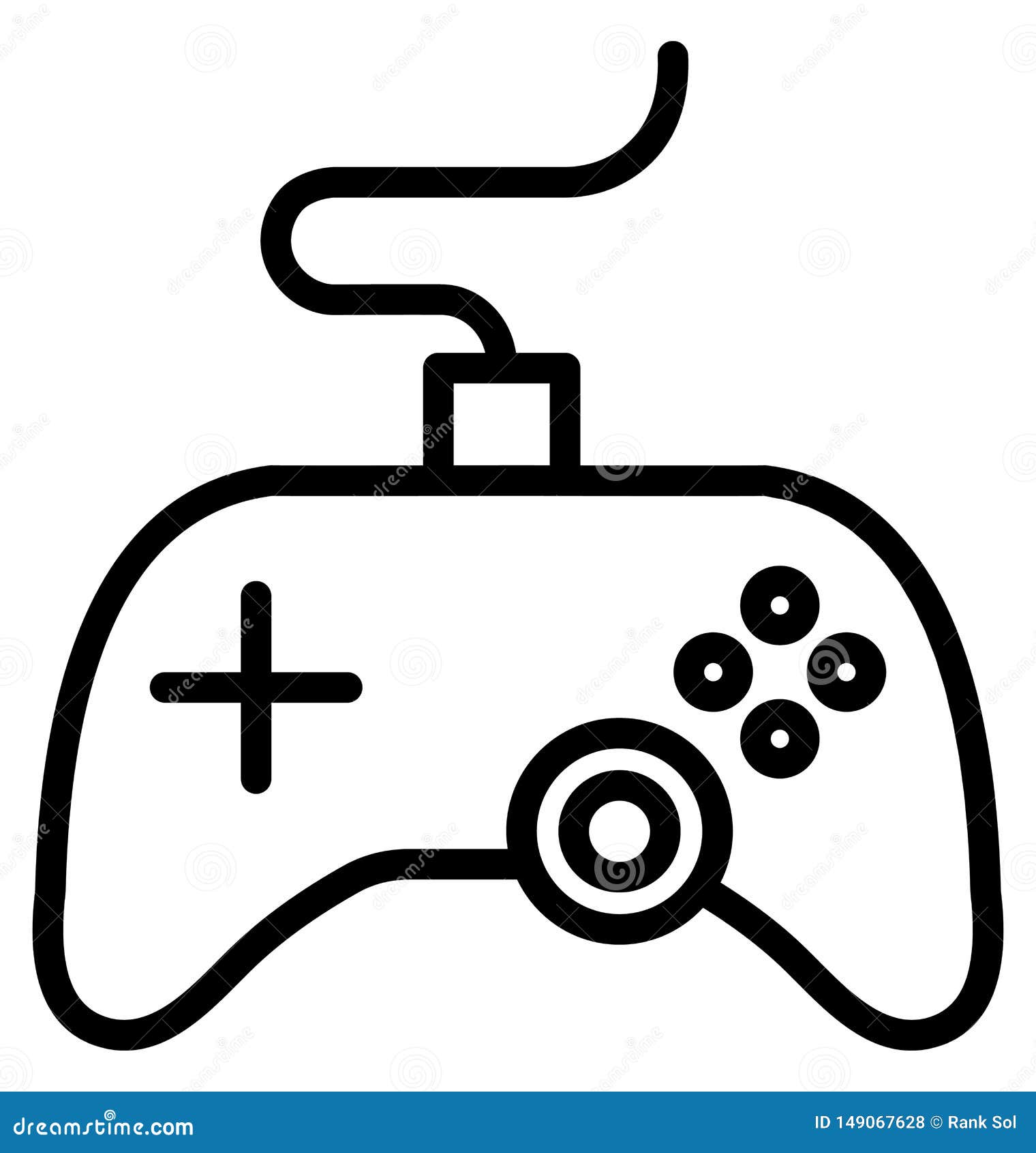 Control Pad Isola Control Pad Isolated Vector Icon Which Can Easily ...