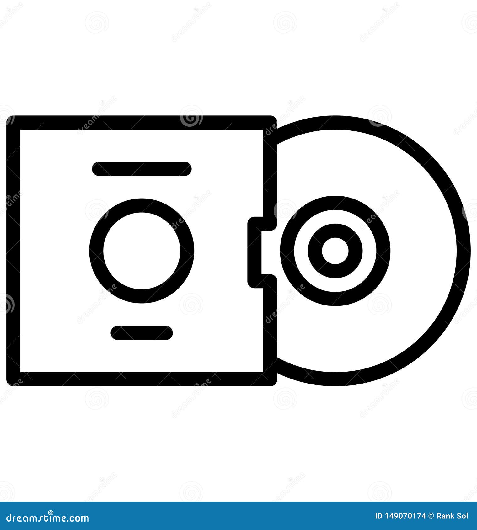 Cd Drive Isolated Vector Icon Which Can Easily Modify or Edit Stock ...