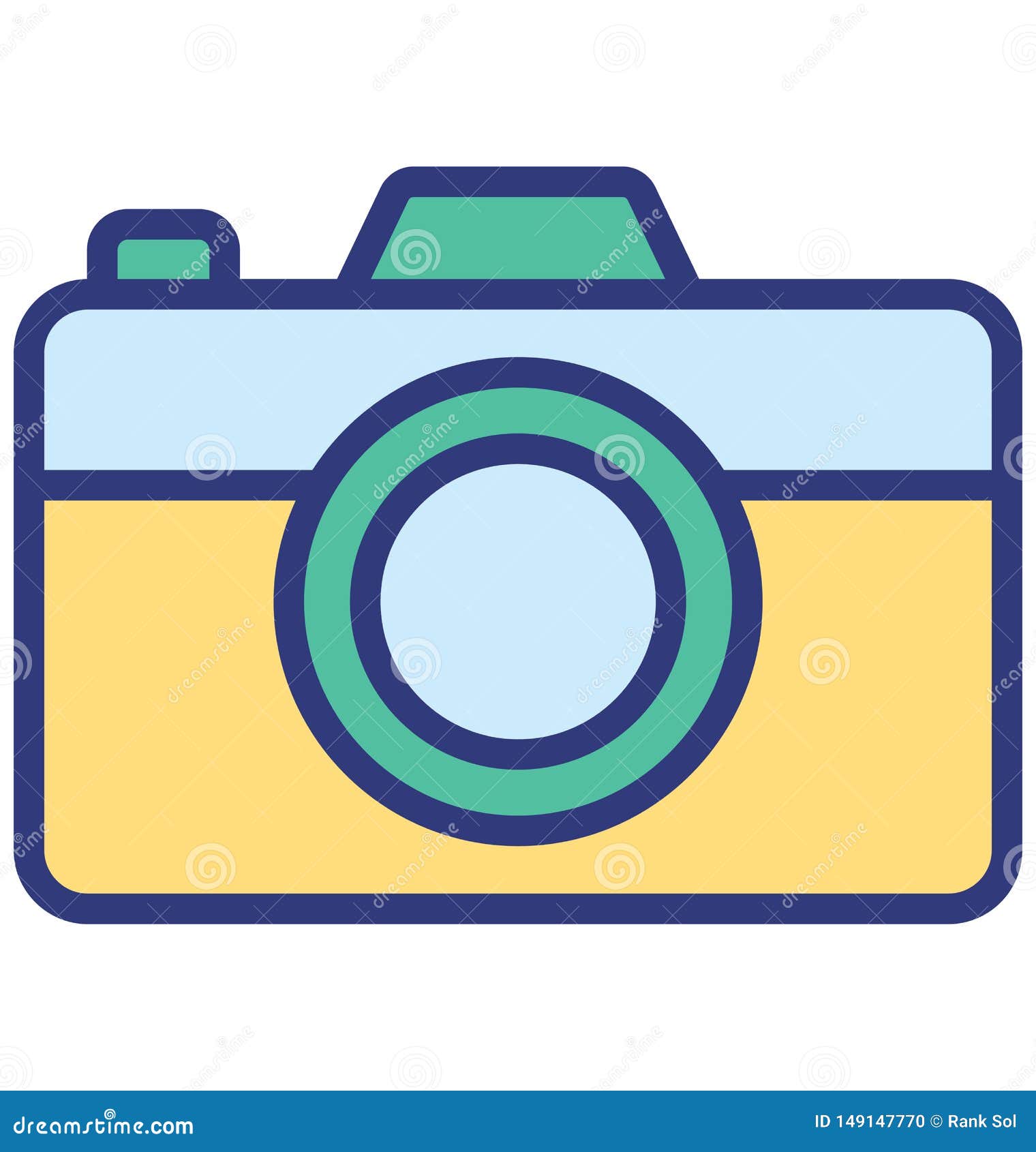 Camera Isolated Vector Icon Which Can Easily Modify or Edit Camera ...