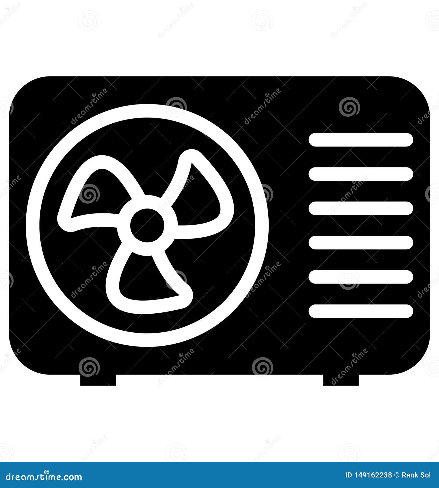 Ac Outdoor Isolated Vector Icon Which Can Easily Modify or Edit Ac ...