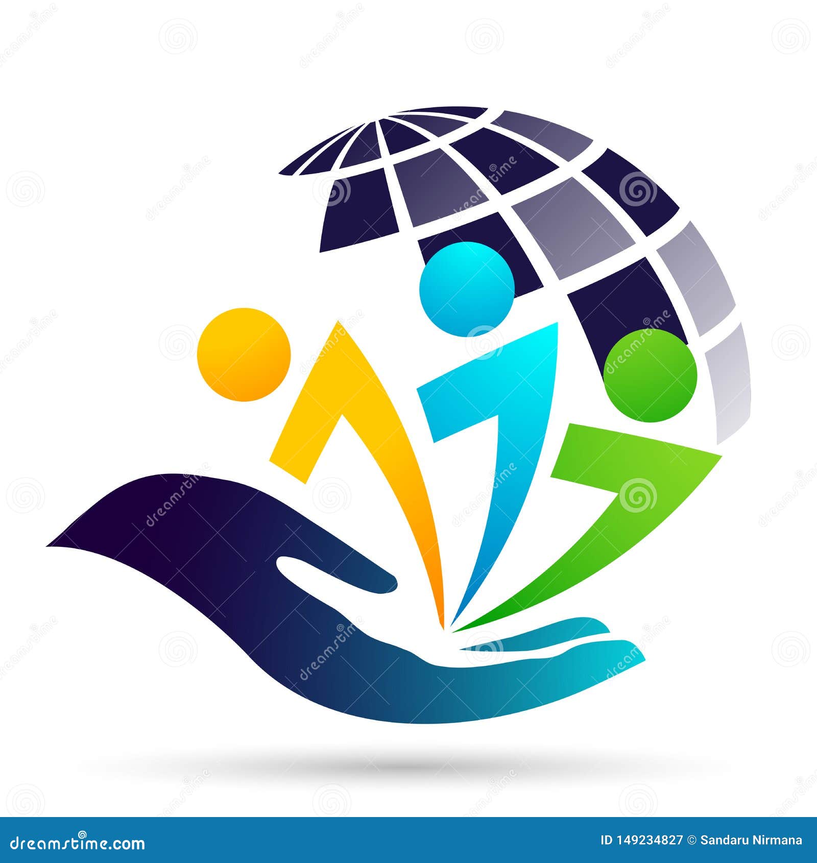 Globe Save World Save People Care Hands Taking Care People Save Protect ...