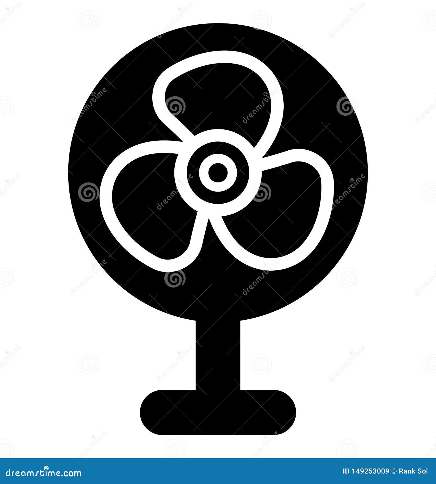 Cooling Fan Isolated Vector Icon Which Can Easily Modify or Edit Stock ...