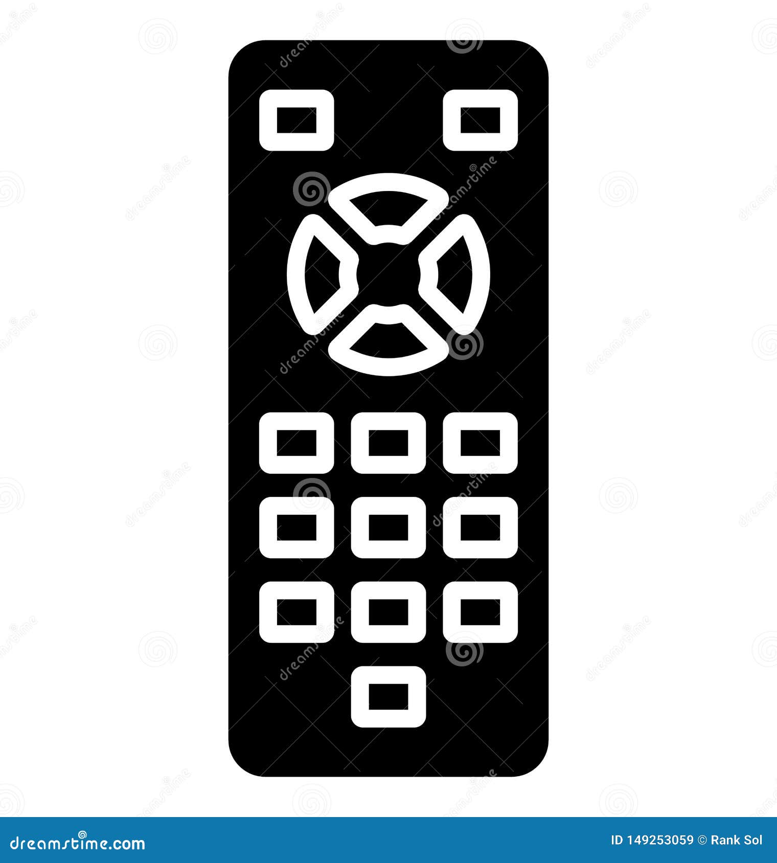Ac Remote Isolated Vector Icon Which Can Easily Modify or Edit Ac ...