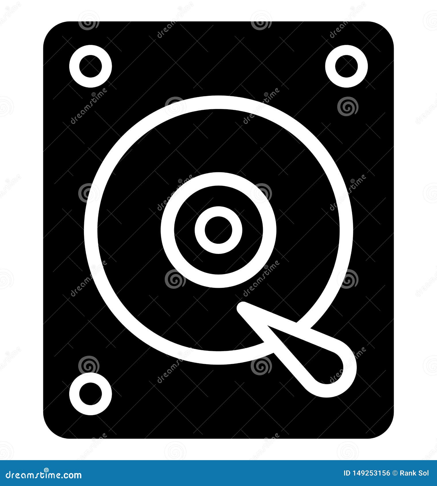 Disc Player Isolated Vector Icon Which Can Easily Modify or Edit Stock ...