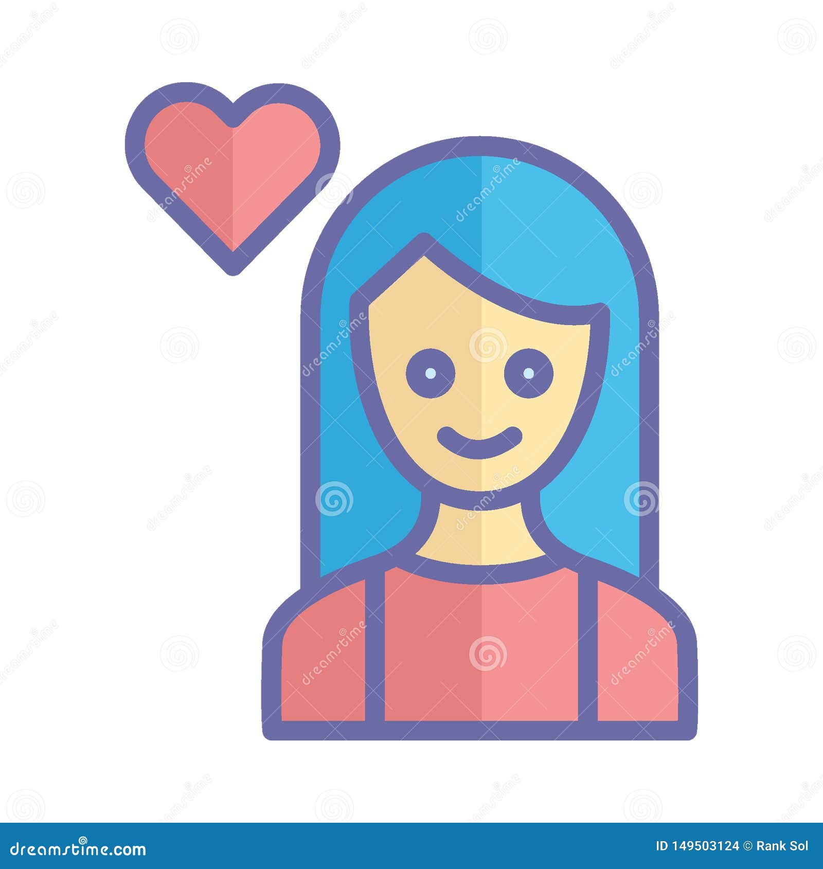 Greeting Card, Love Regards Isolated Vector Icon Which Can Easily ...
