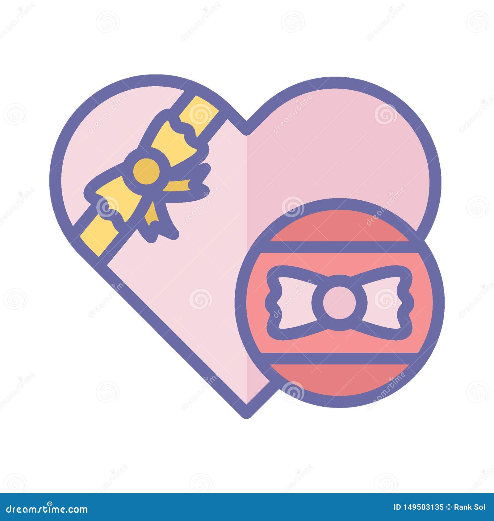 Love Package, Lovely Gift Isolated Vector Icon Which Can Easily Modify ...