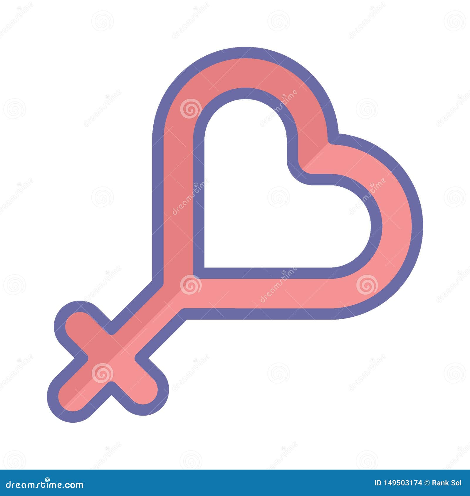 Heart Gender, Loving Isolated Vector Icon Which Can Easily Modify or ...