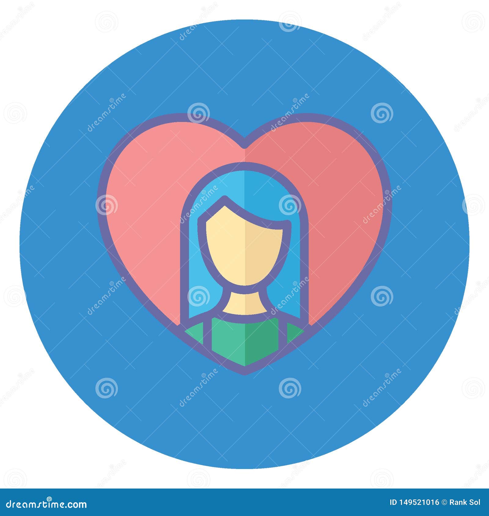 Banner, Heart Logo Isolated Vector Icon Which Can Easily Modify or Edit ...