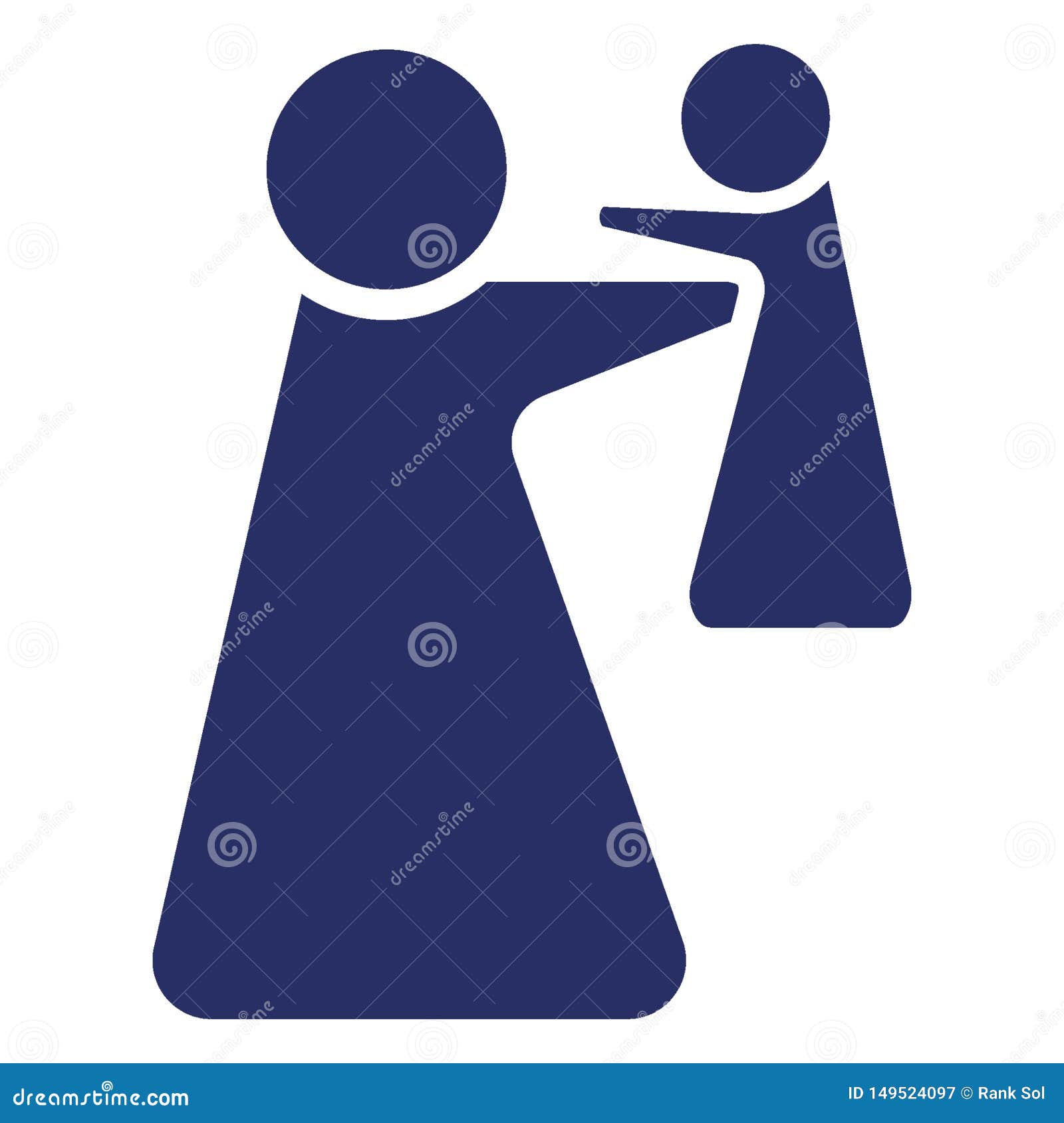 Mother Carry Kid, Kid Isolated Vector Icon Which Can Easily Modify or ...