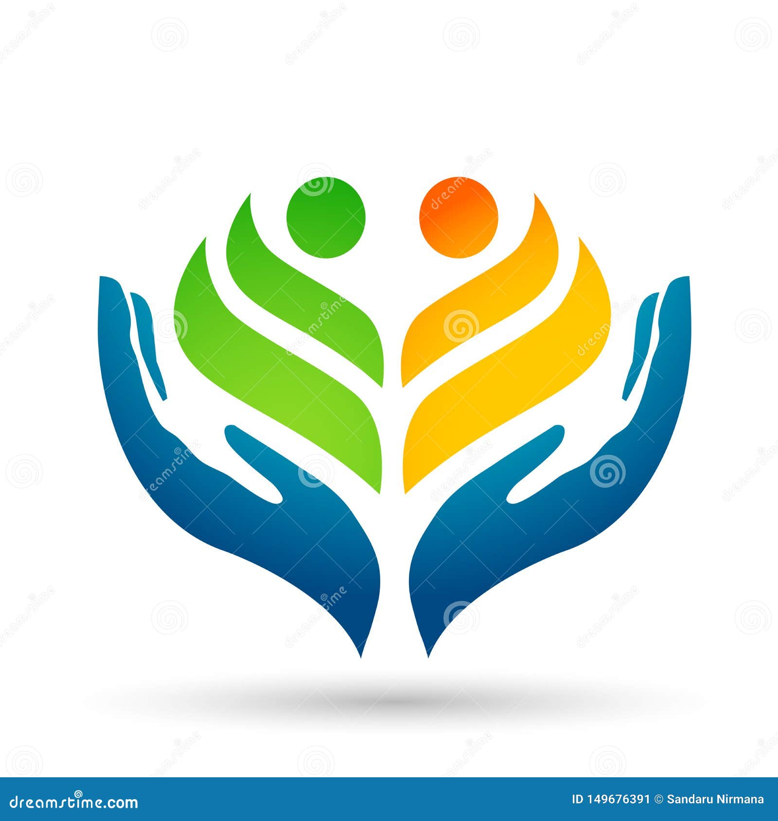 Globe Save World Save People Care Hands Taking Care People Save Protect ...