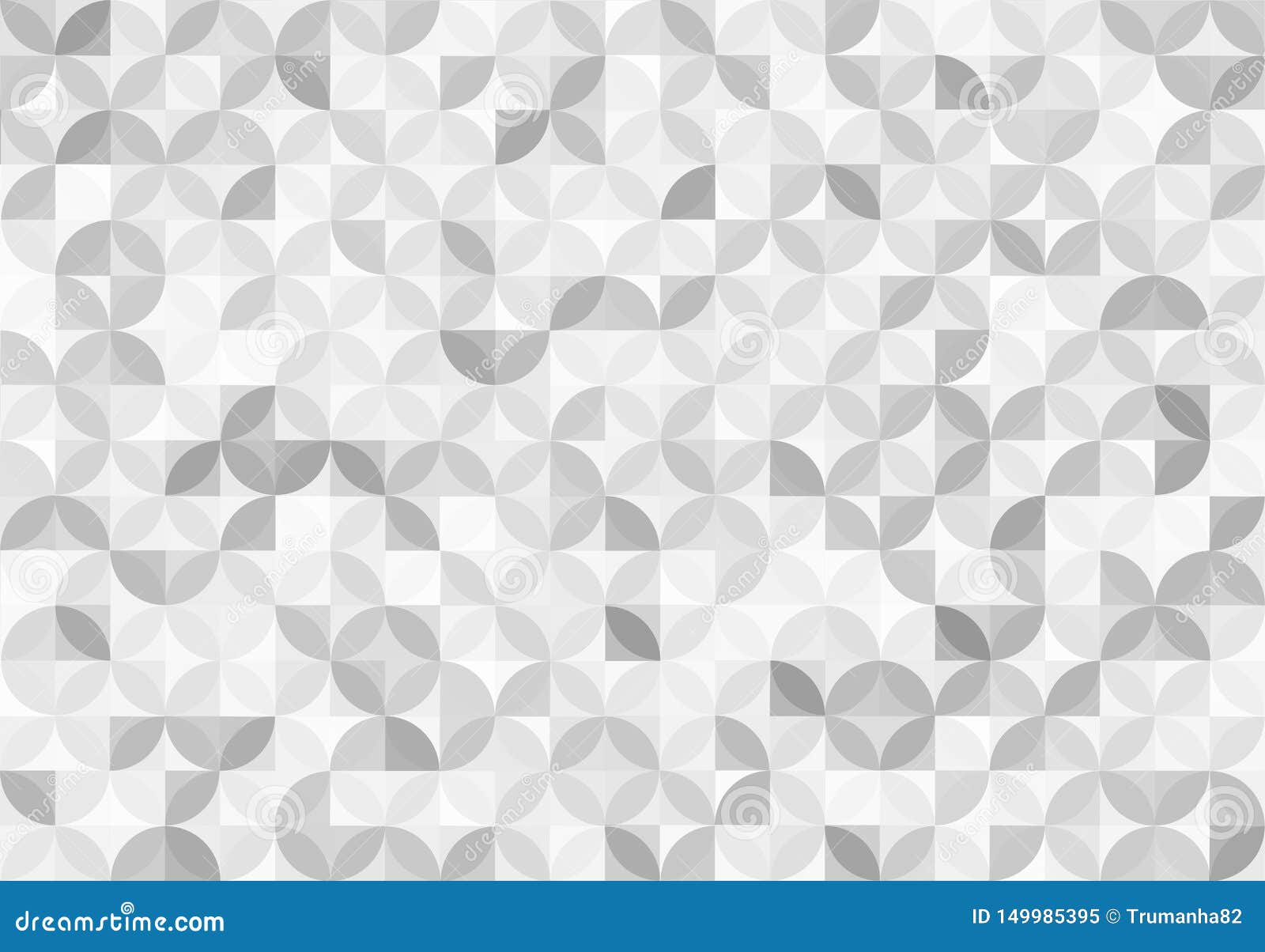 Vector Abstract Geometric Background with Grey Circles and Squares ...