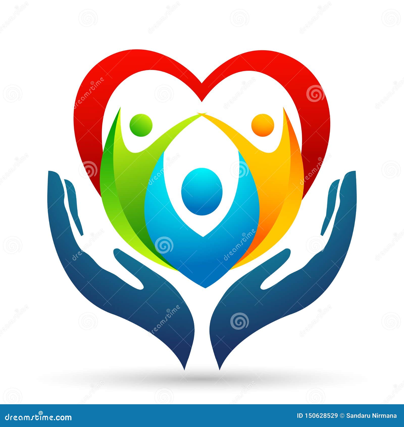 Family In Heart Happy Union Logo, Family, Parent, Kids, Hand, Love ...