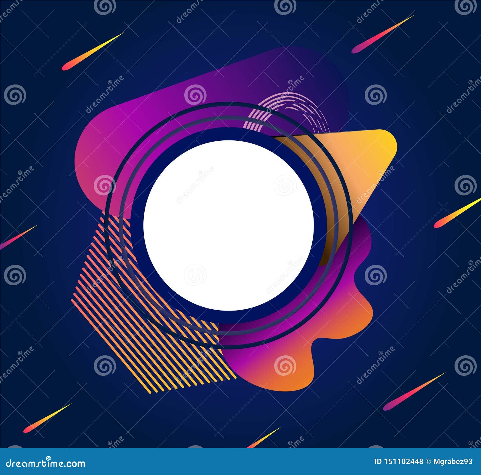 Colorful Abstract Text Frame Stock Vector - Illustration of elements ...
