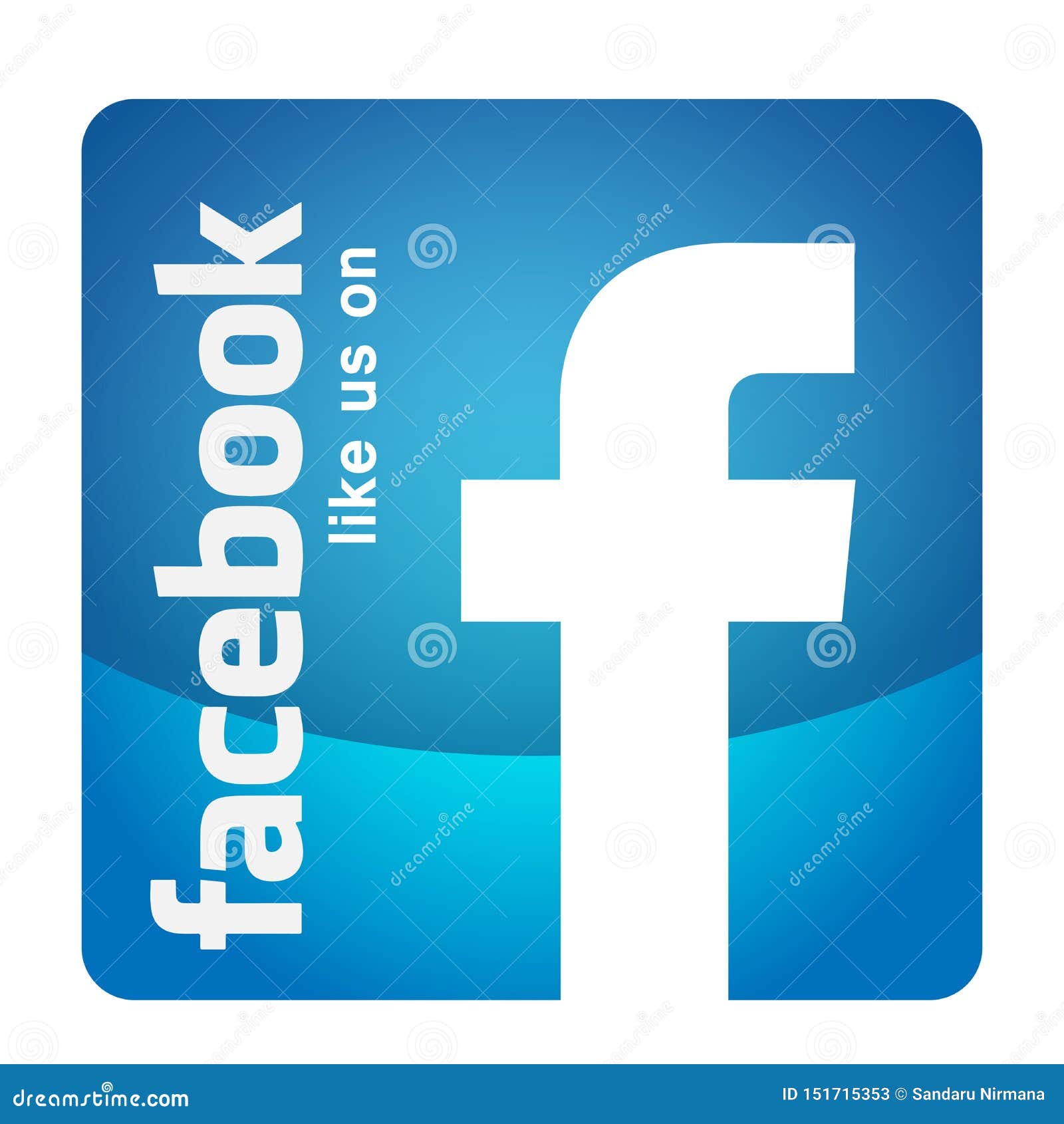 Like Us on Facebook Icon Banner Illustrations Logo Icon for Web ...