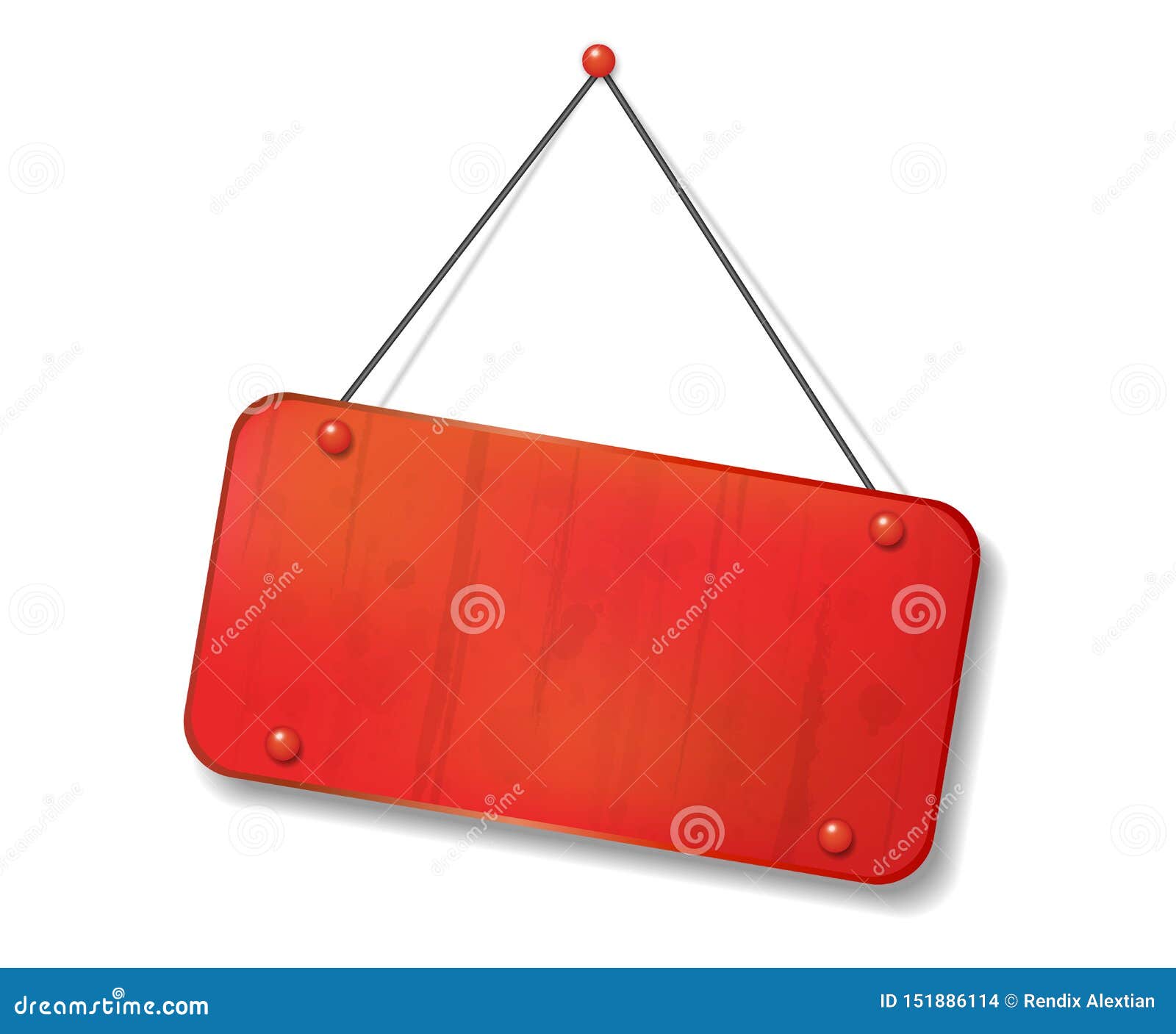 Vintage Old Red Sign with Text Space Stock Vector - Illustration of ...