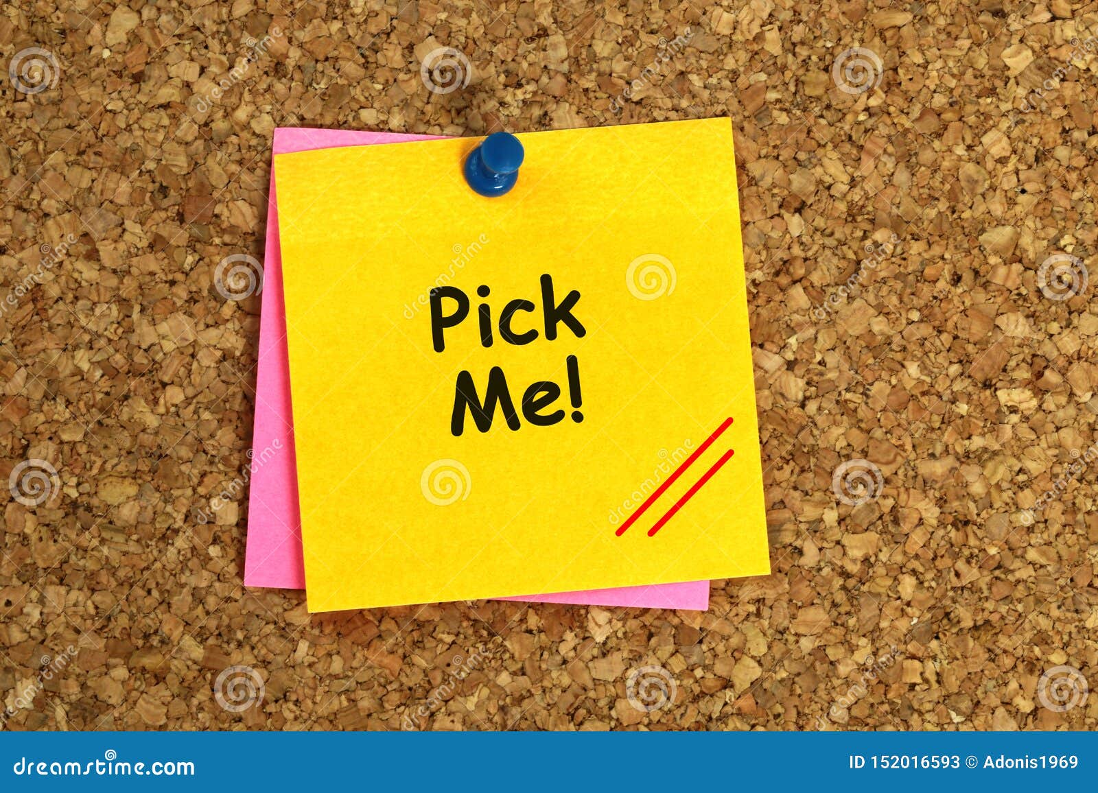Pick me word on stiky stock image. Image of opinion - 152016593