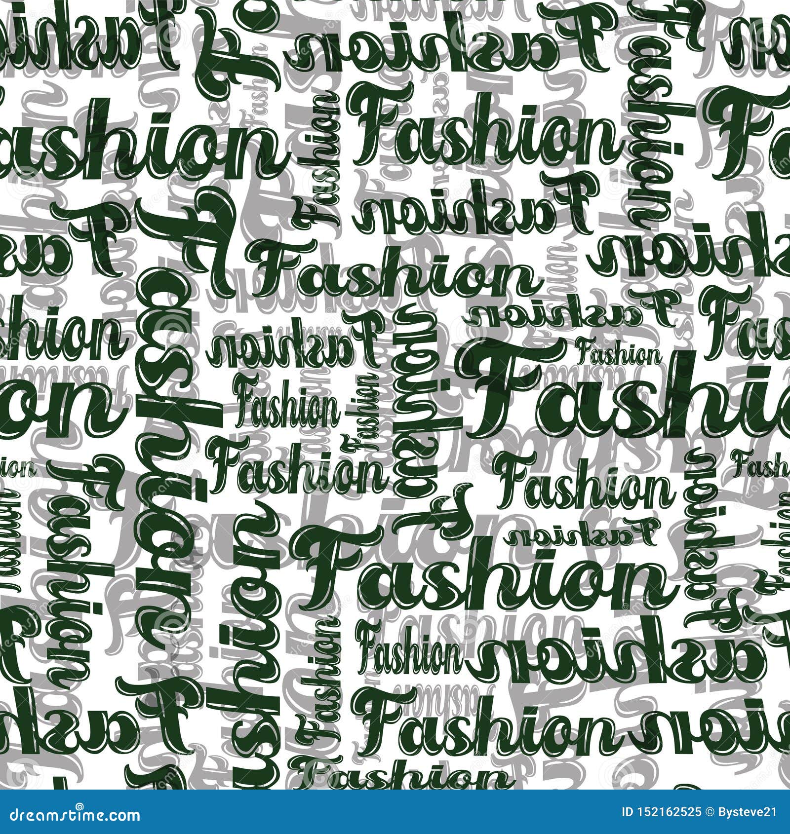 Seamless Pattern Fashion Text Letter Words Design Stock Vector ...