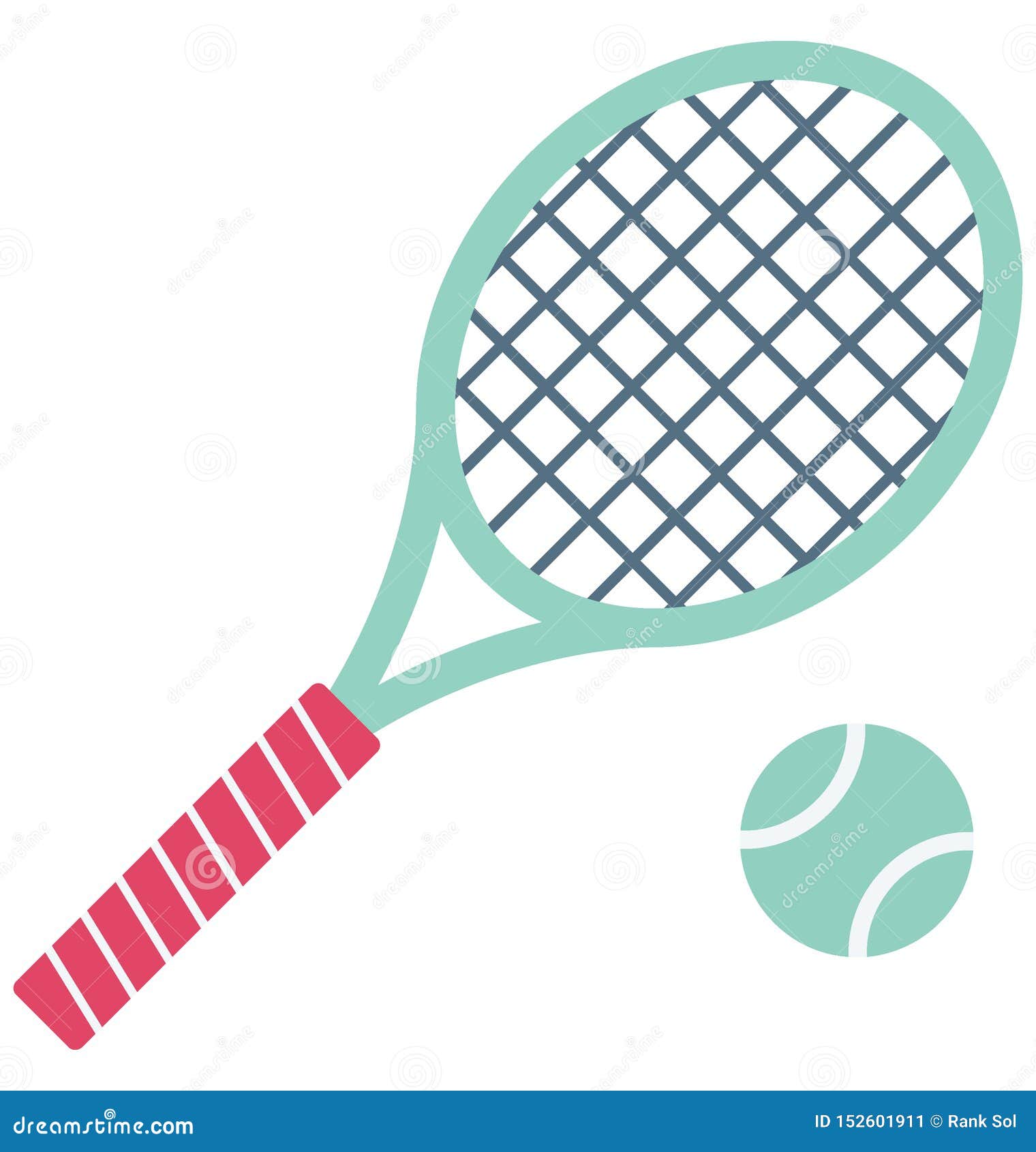Tennis Racket Cartoon Vector Illustration | CartoonDealer.com #30515308