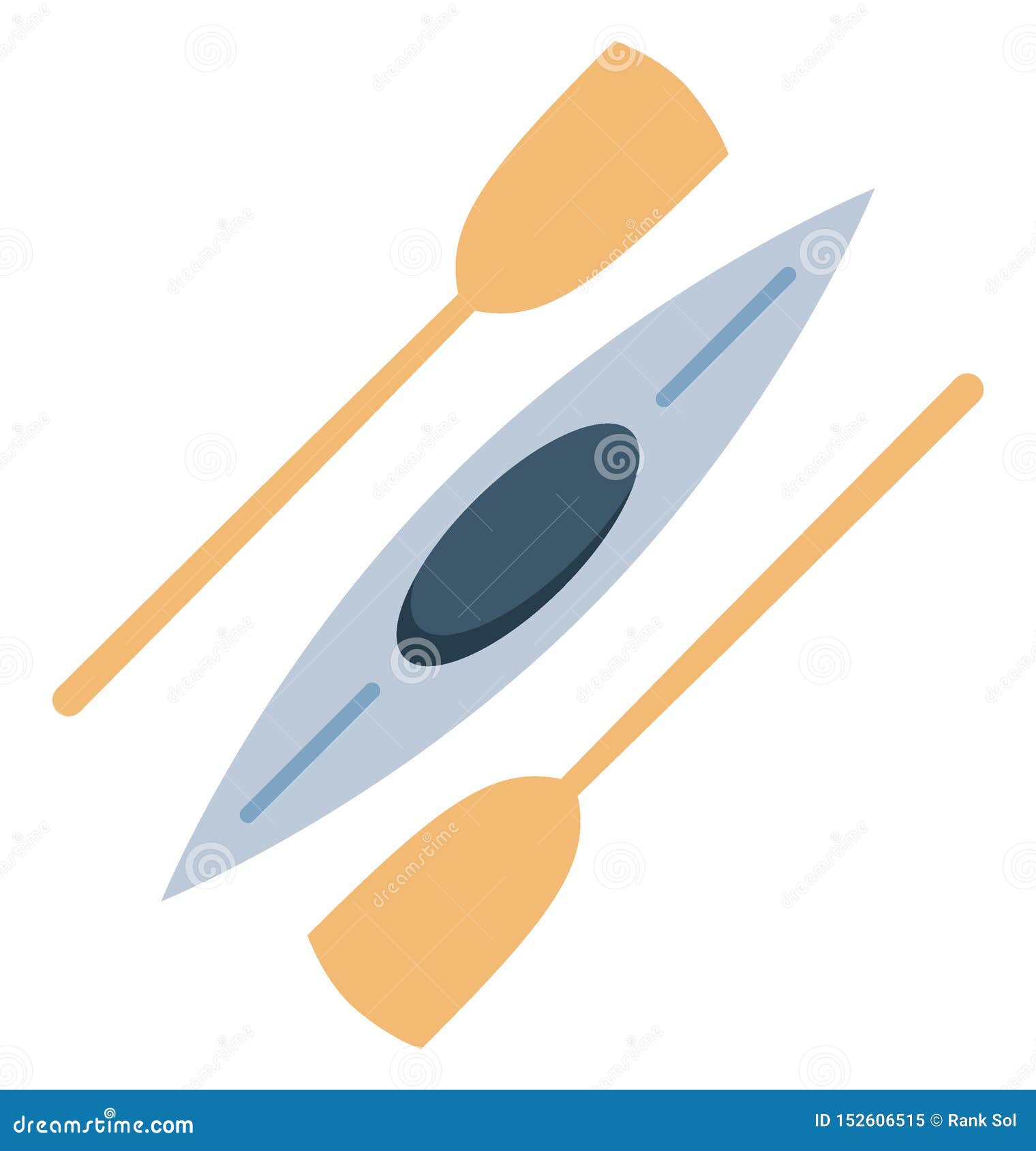 Canoe Color Vector Icon Which Can Easily Modify or Edit Stock Vector ...
