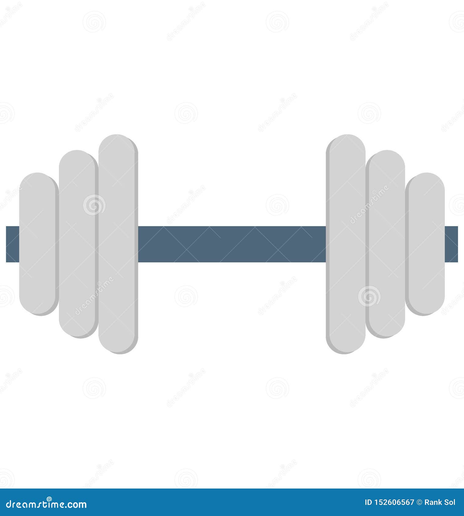 Dumbbell Color Vector Icon Which Can Easily Modify or Edit Stock Vector ...