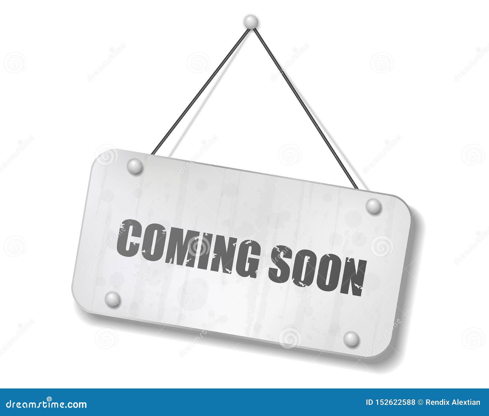 Vintage Old Chrome Sign with Coming Soon Text Stock Vector ...