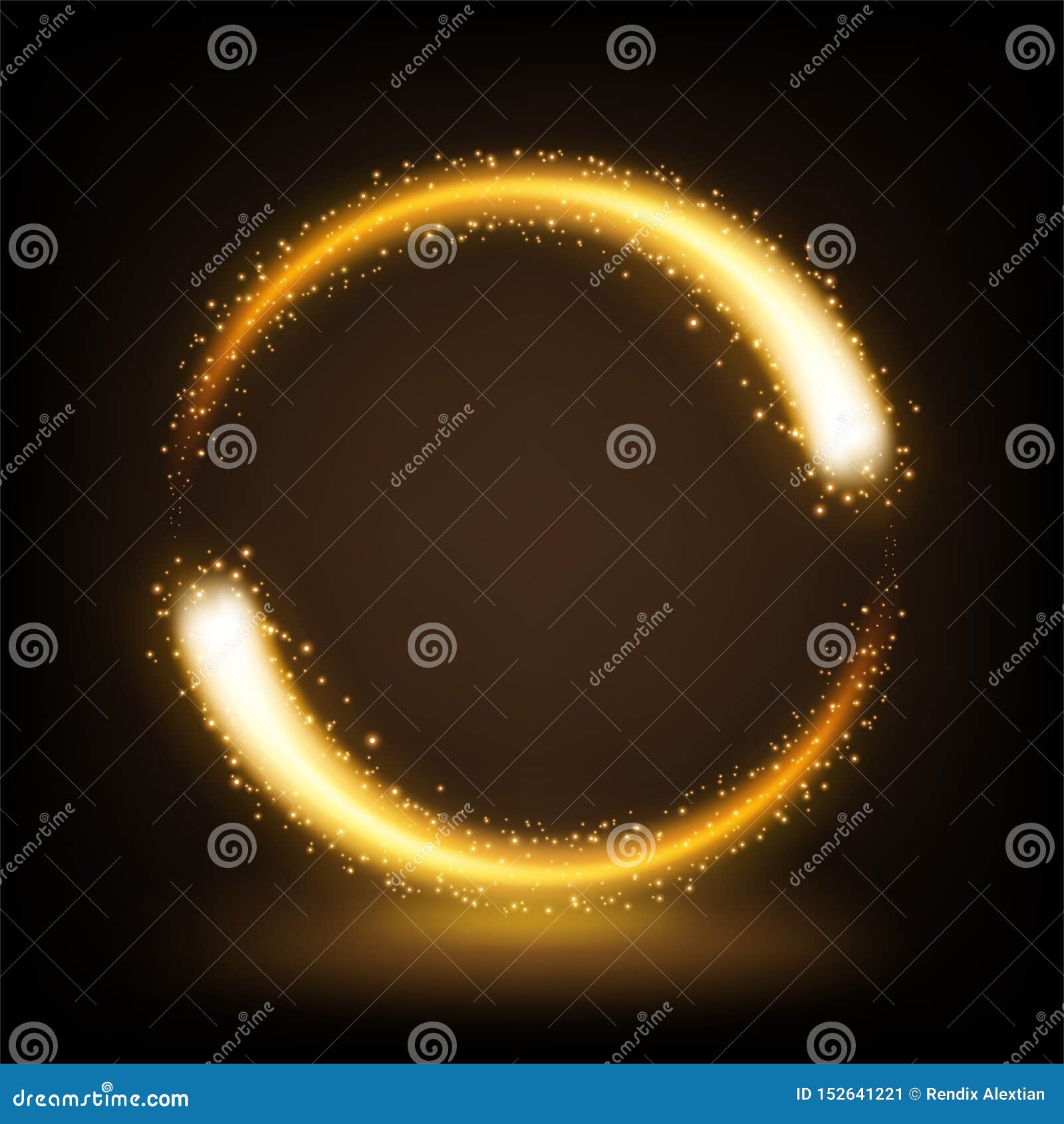 Rotating Yellow Light Shiny with Sparkles, Suitable for Product ...