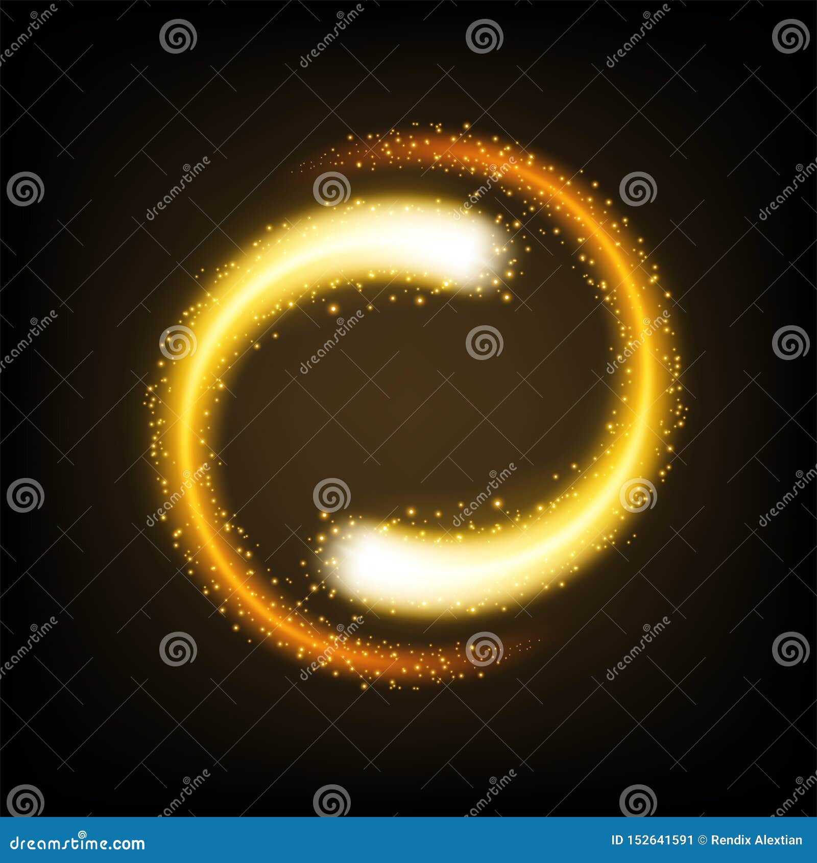 Rotating Yellow Light Shiny with Sparkles, Suitable for Product ...