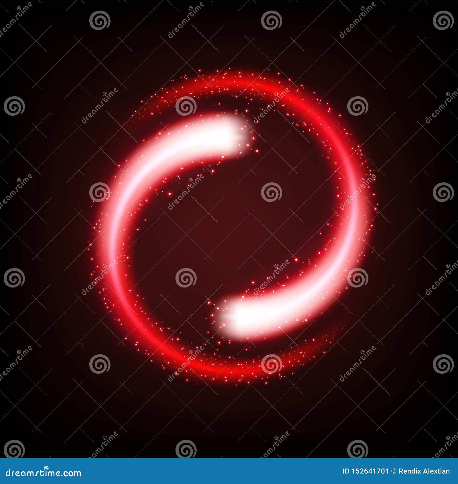 Rotating Red Light Shiny with Sparkles, Suitable for Product ...
