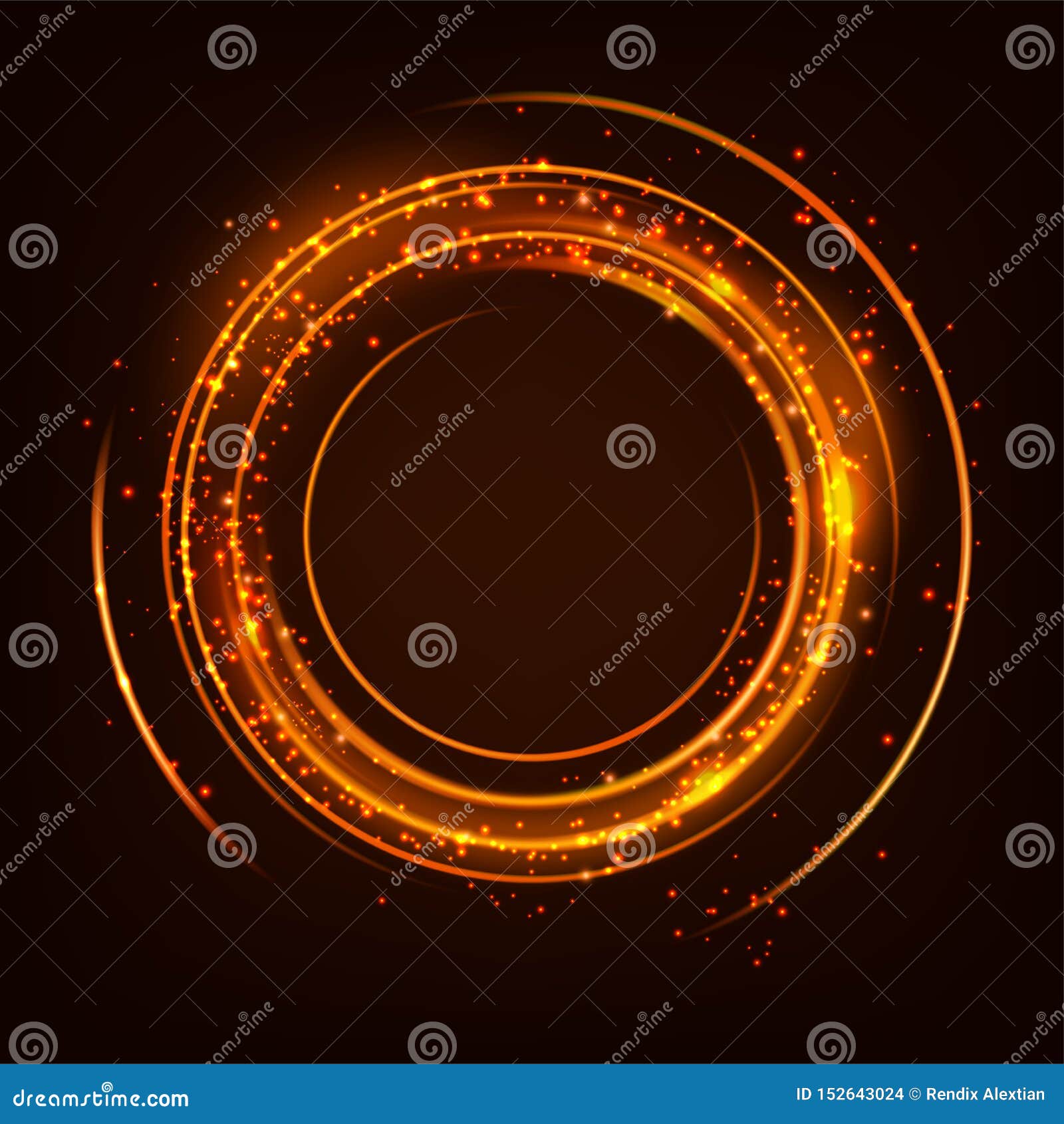 Rotating Orange Light Shiny with Sparkles, Suitable for Product ...