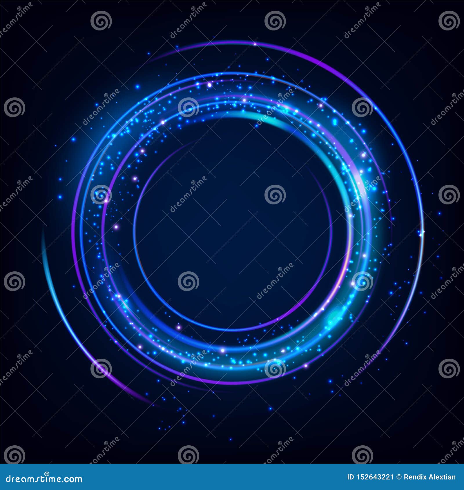 Rotating Blue Light Shiny with Sparkles, Suitable for Product ...