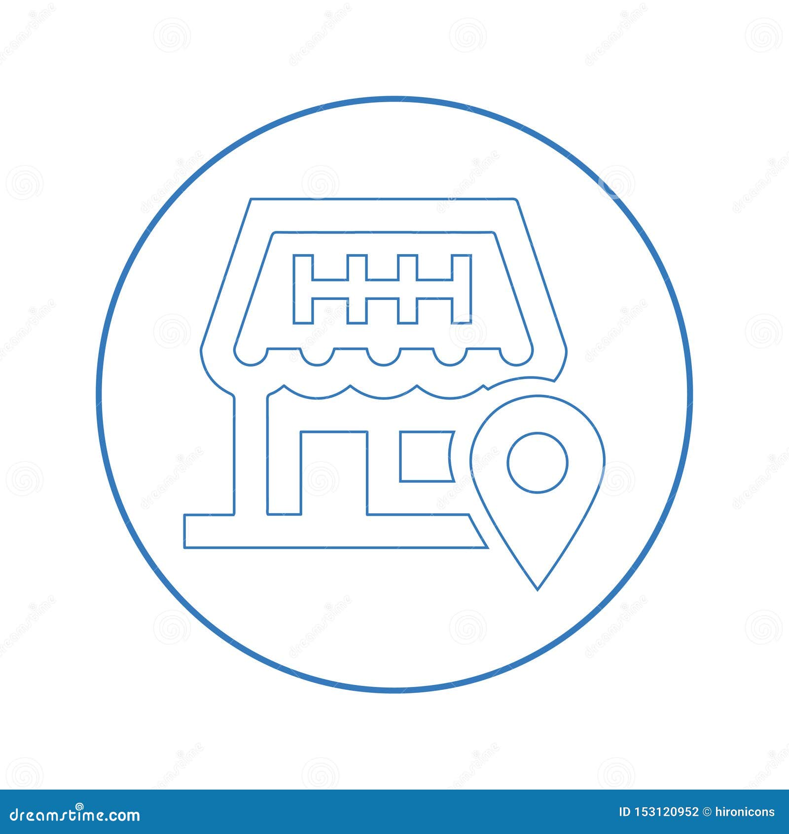 Store Location Icon / Shop Location Stock Vector - Illustration of icon ...