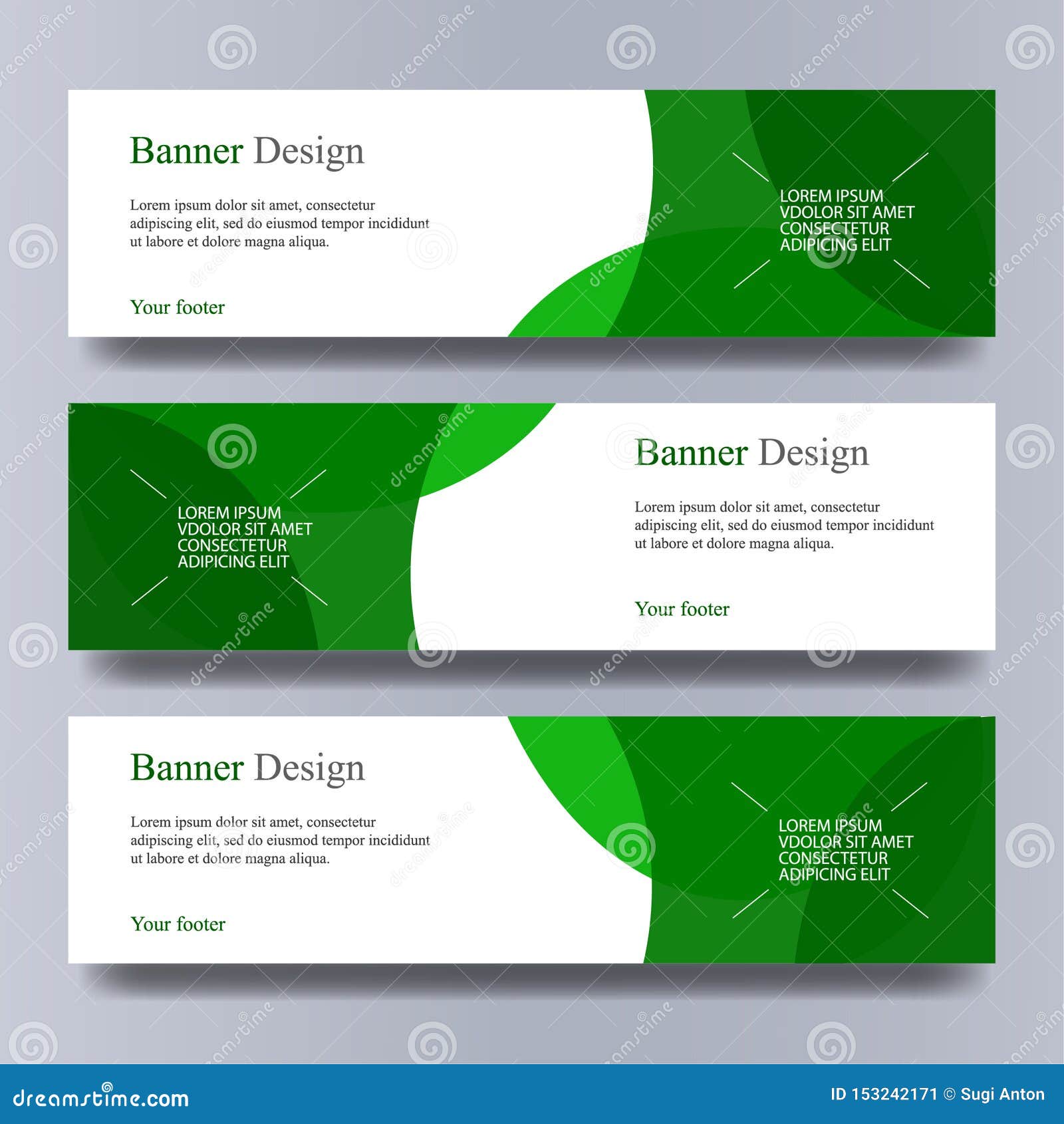Banner Design Green, Simple Stock Vector - Illustration of advertising ...