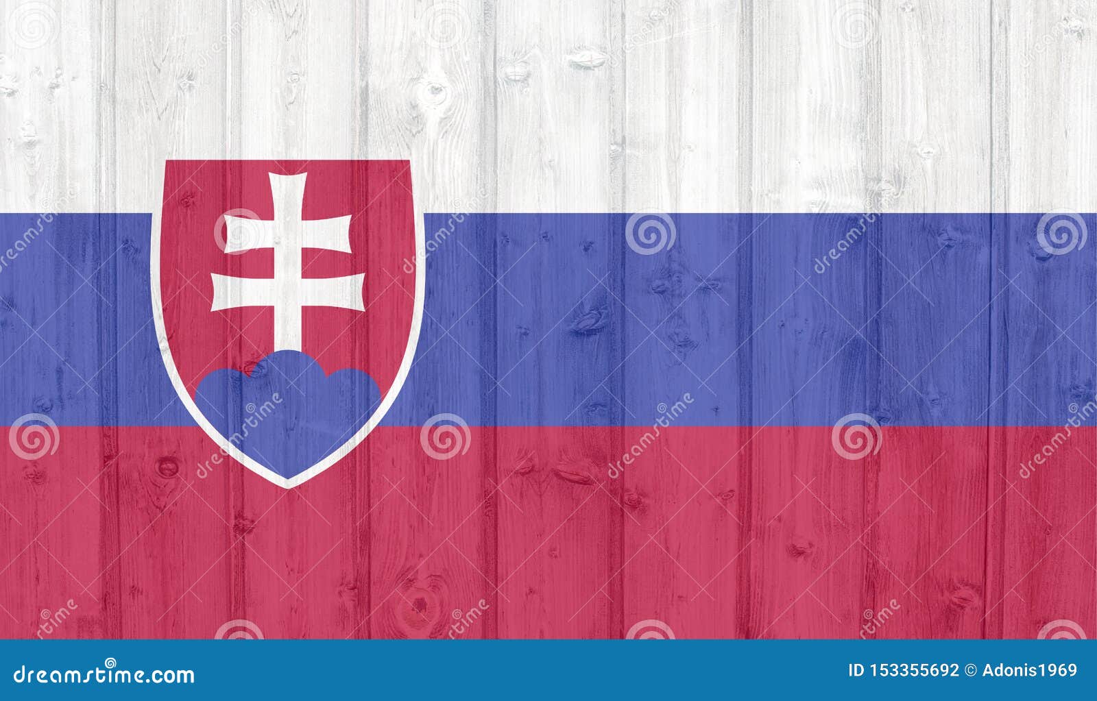 Slovakia flag stock photo. Image of colours, european - 153355692