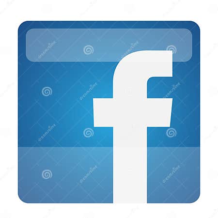 Facebook Logo Icon Vector Illustrations on White Background Editorial ...