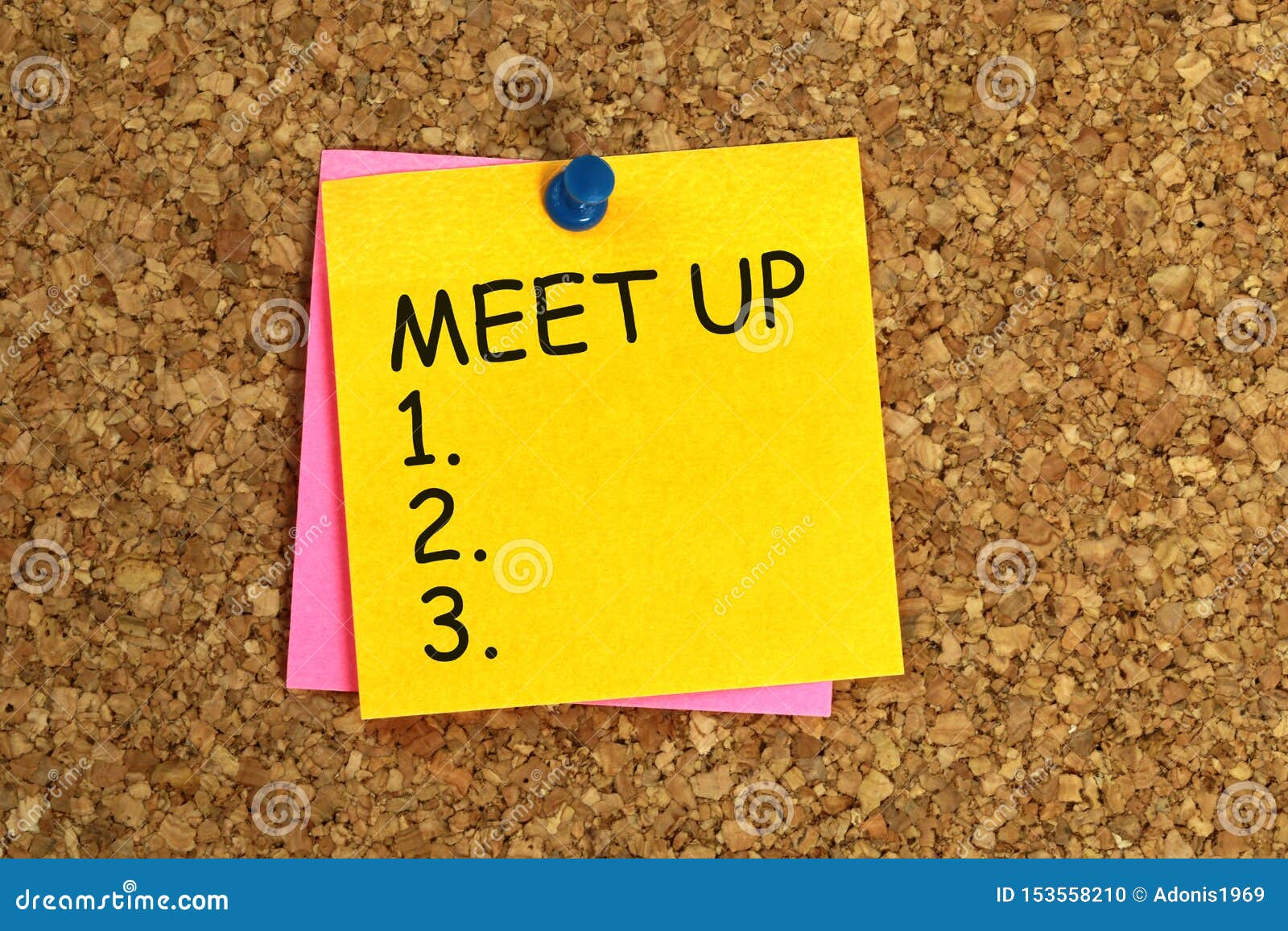Meet up sticky stock illustration. Illustration of coworker - 153558210