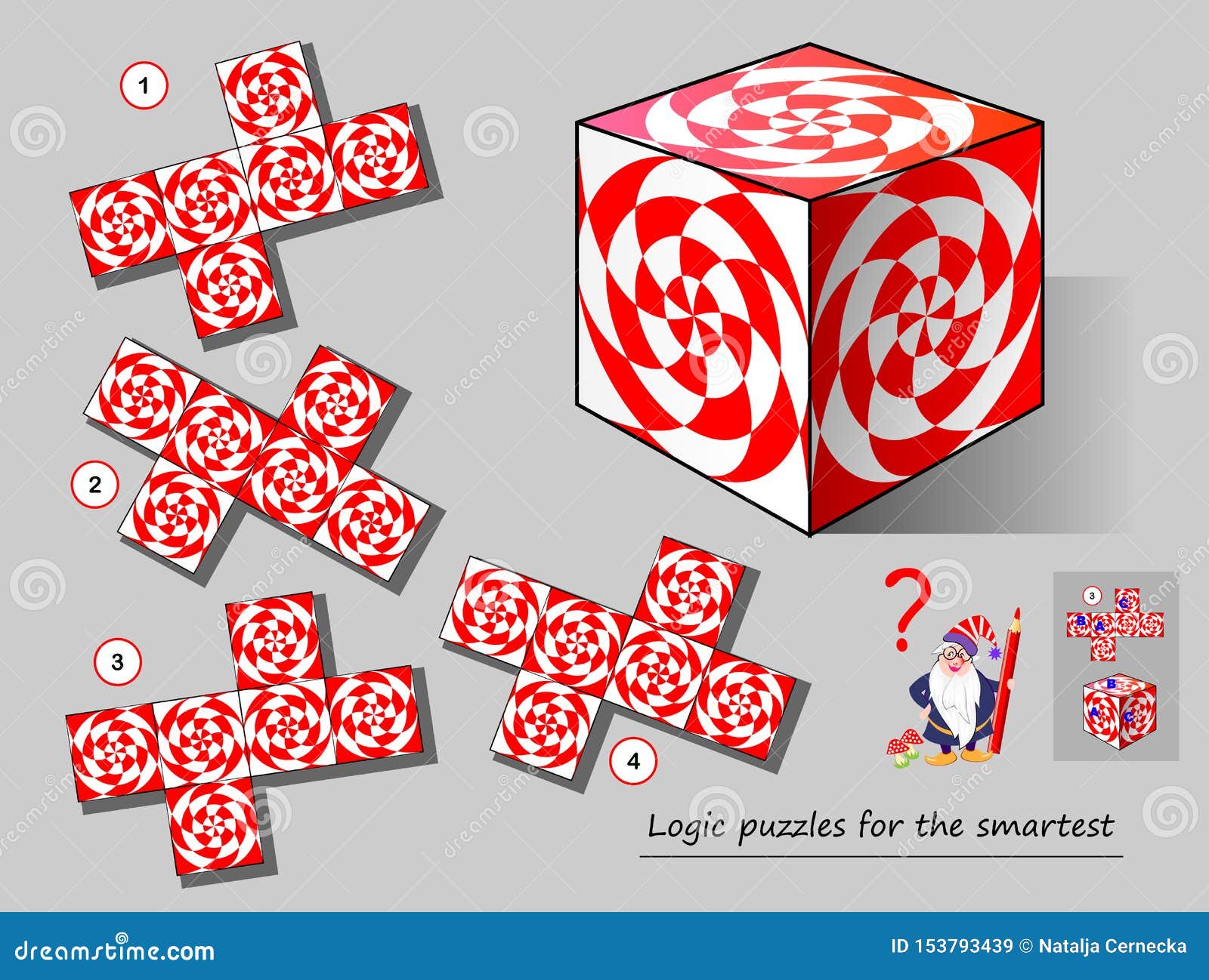 Can You Find The Cube With A Face Similar The One Shown In The Example ...