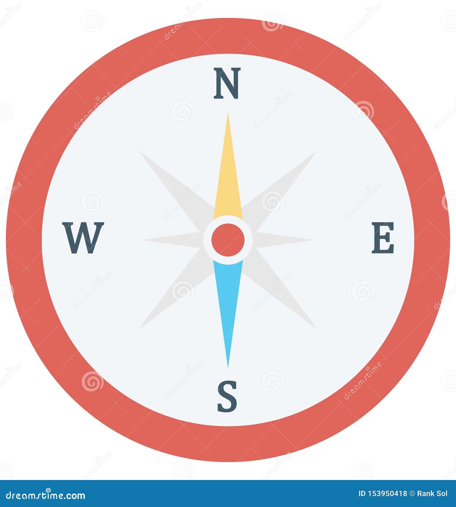 Compass Color Vector Icon Which Can Easily Modify or Edit Stock Vector ...