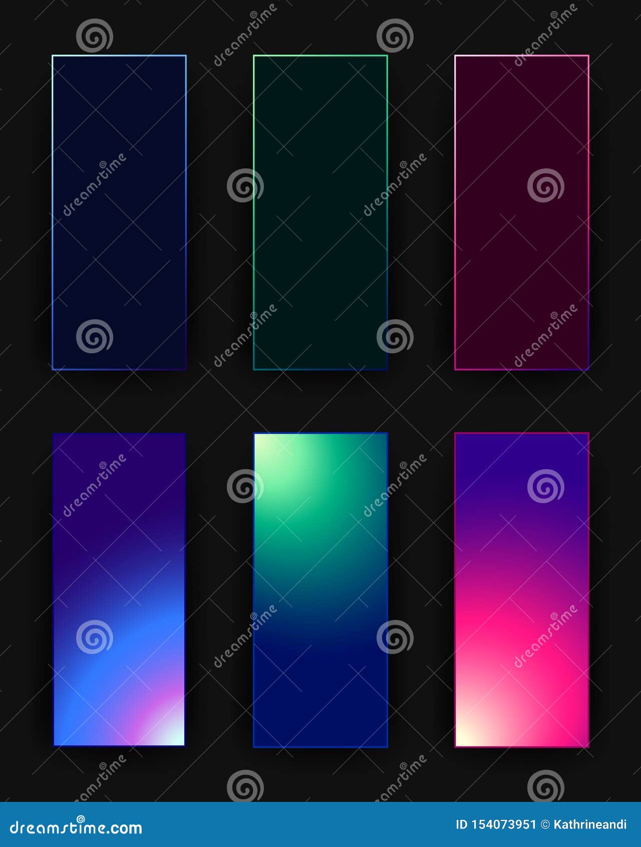 Set of Vertical Banners Templates Stock Vector - Illustration of card ...