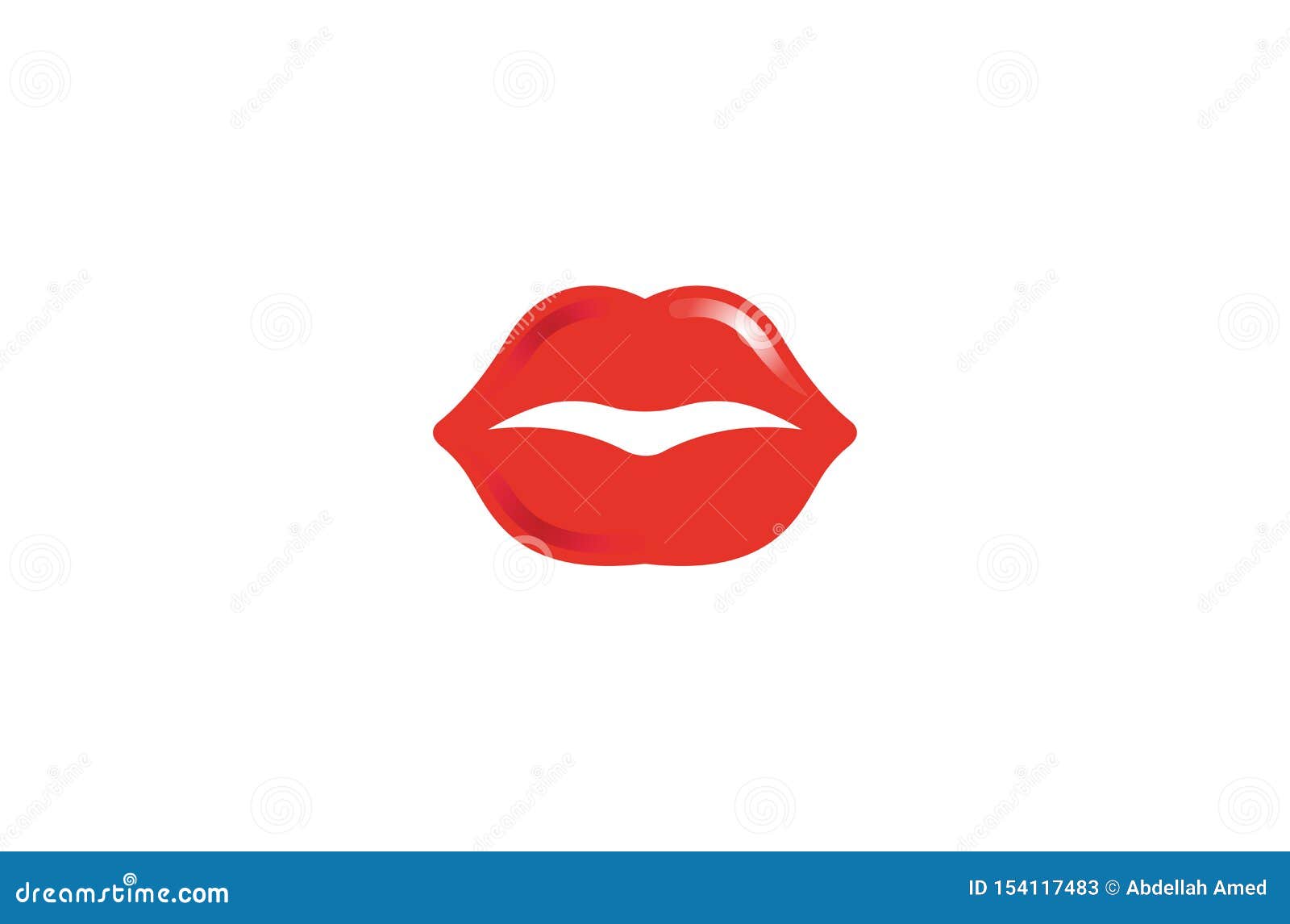 Creative Abstract Lips Mouth Logo Design Vector Symbol Illustration ...