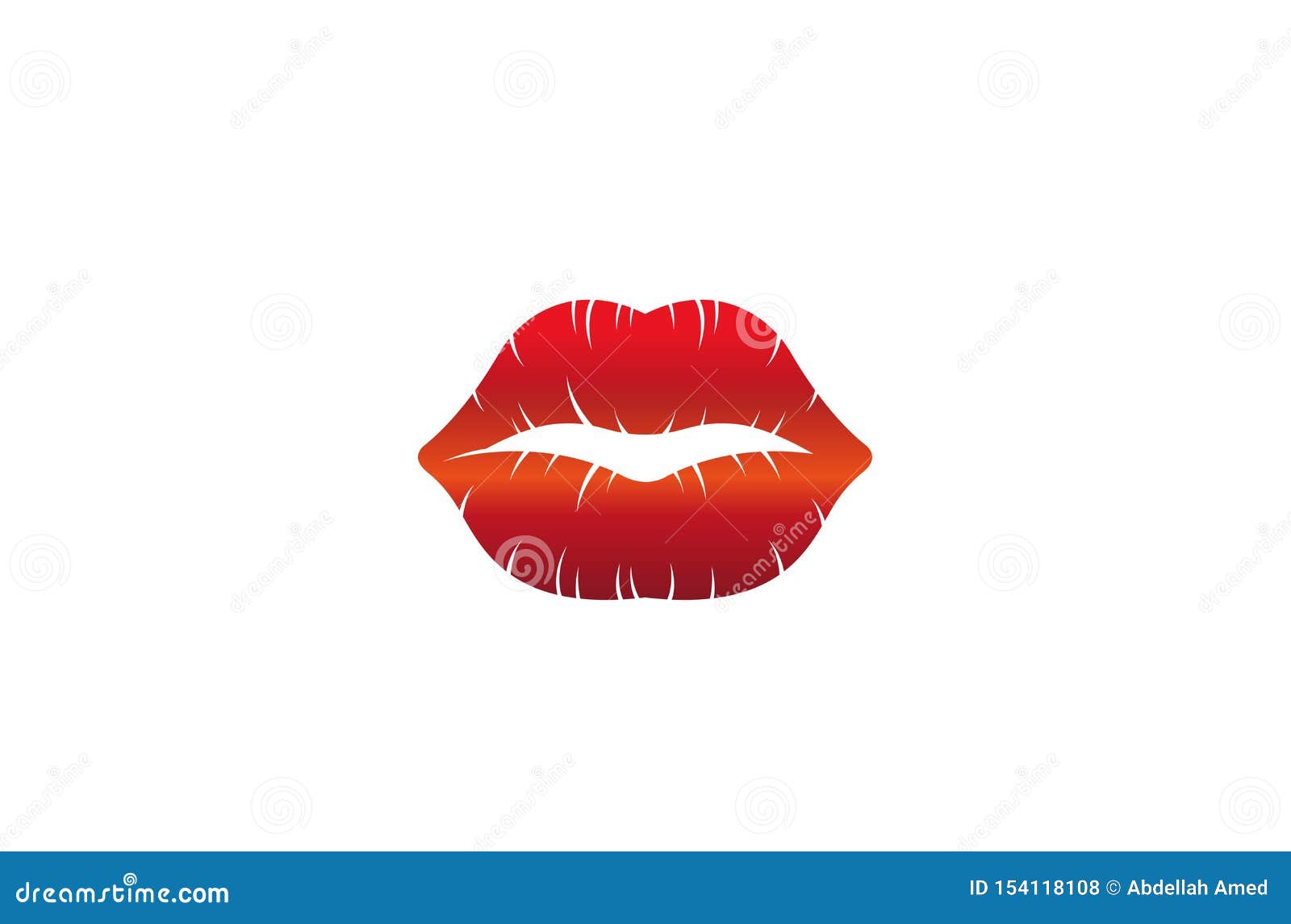 Abstract Red Lips On White Background. Paint Splatter Lipstick Kiss ...