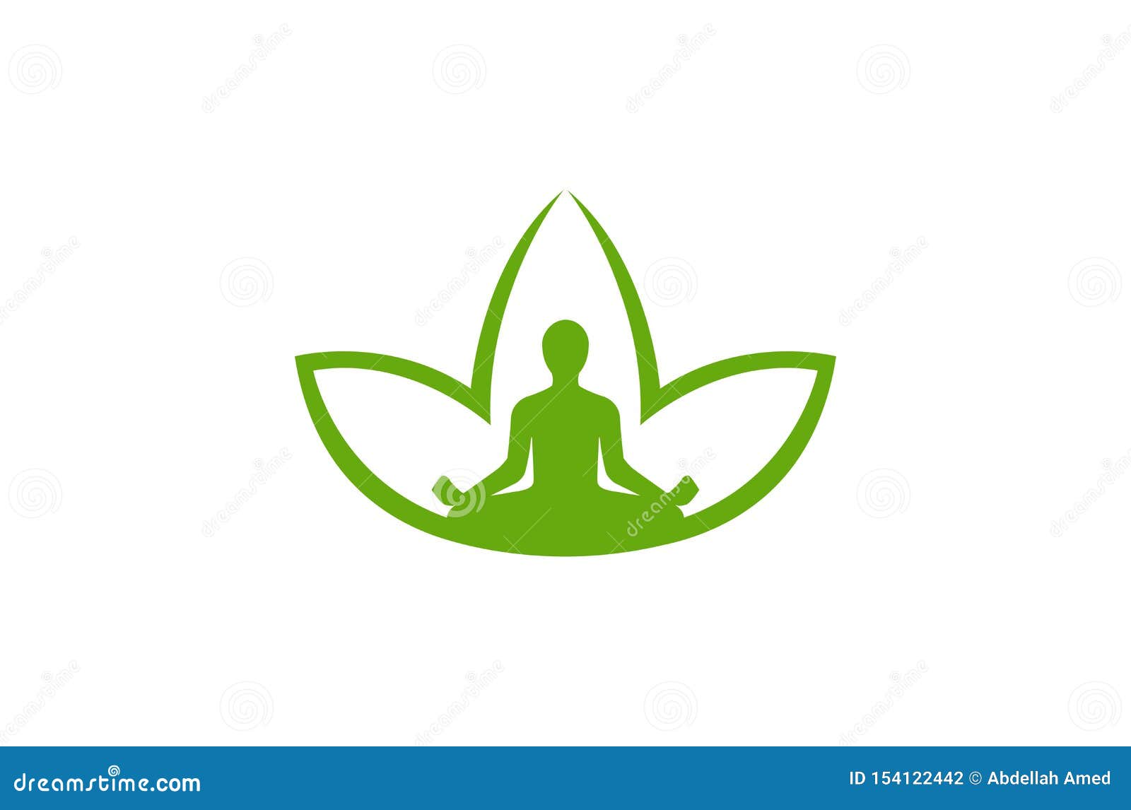 Creative Abstract Body Zen Yoga Lotus Leaf Logo Design Vector Symbol ...