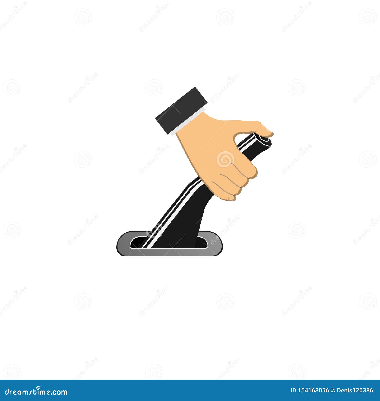 Handbrake stock vector. Illustration of spare, brake - 154163056