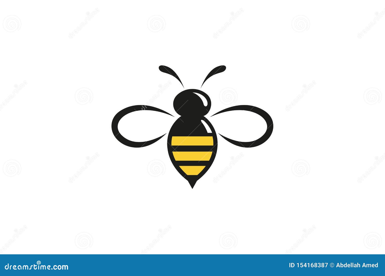 Creative Abstract Bumblebee Logo Design Vector Symbol Illustration ...
