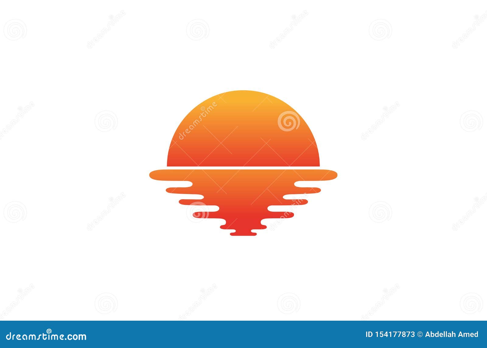 Creative Abstract Sunset Logo Design Vector Symbol Illustration Stock ...