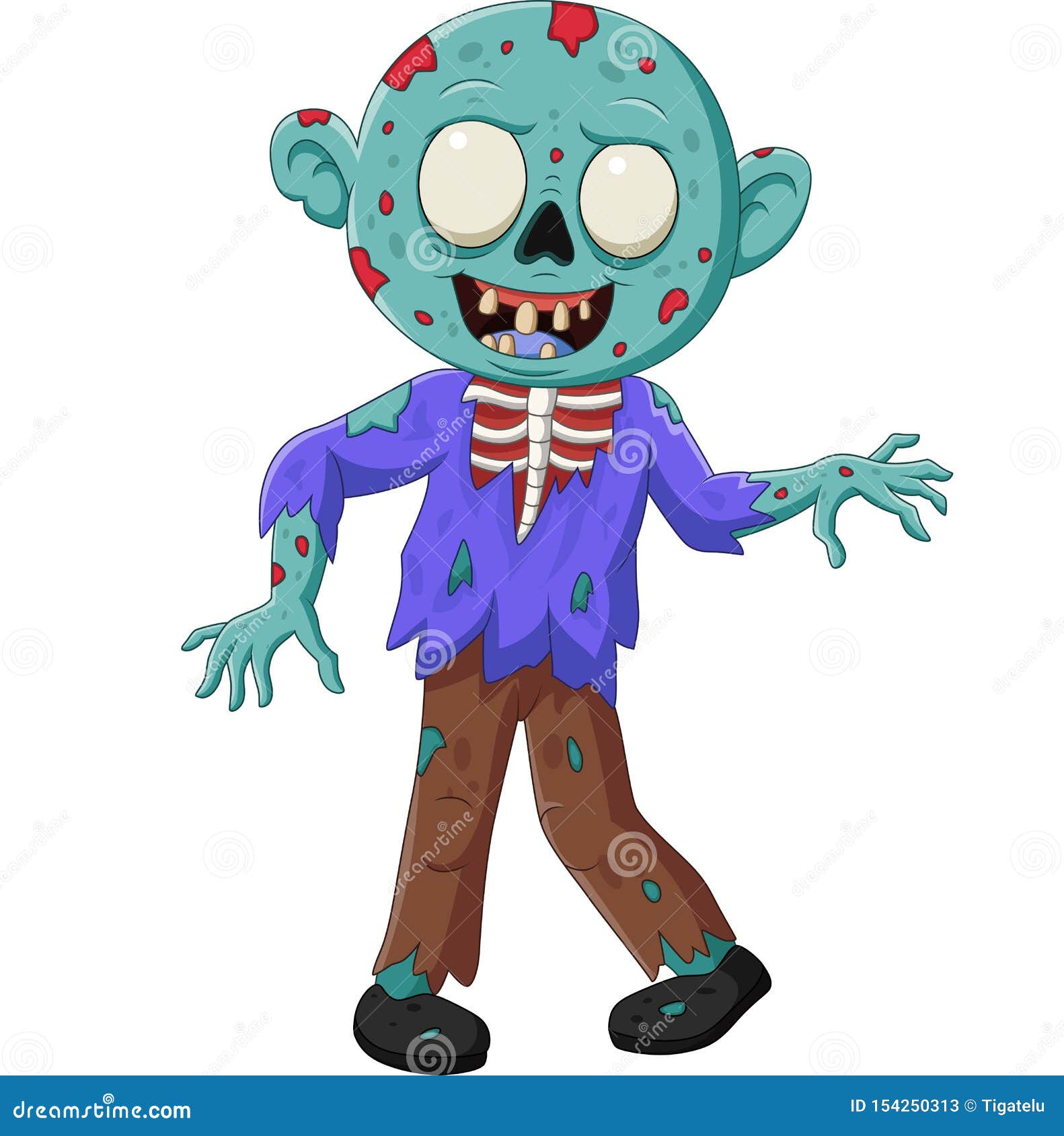 Cartoon Zombie User Interface Royalty-Free Stock Image | CartoonDealer ...